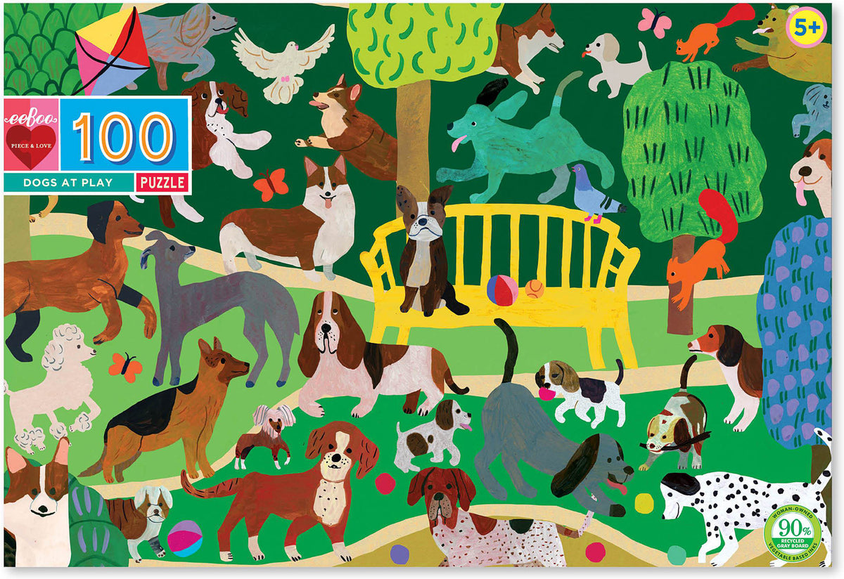 Eeboo 100 Pce Dogs At Play – Dizzy Toys