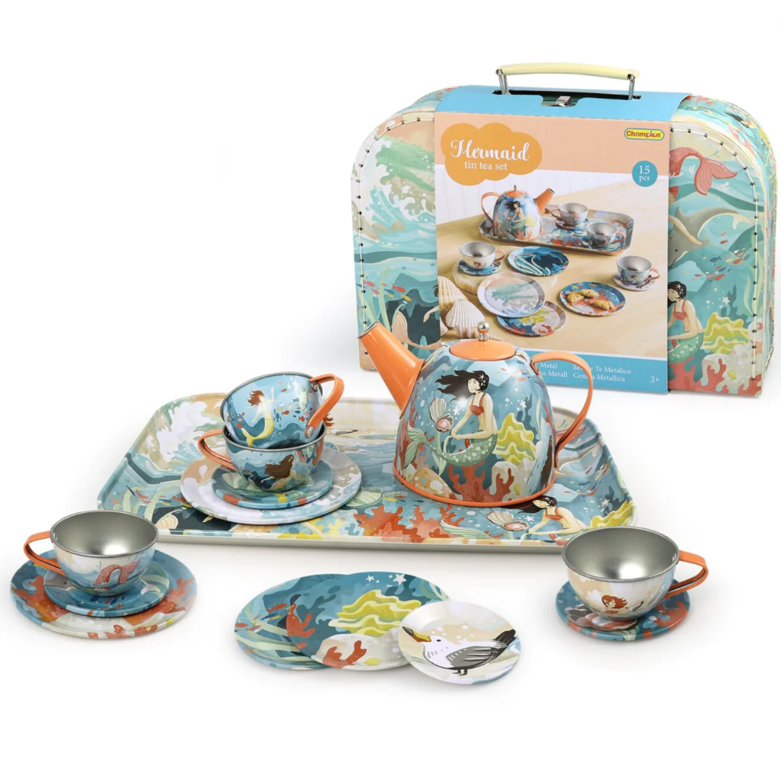 Tea Set Tin Case Mermaid – Dizzy Toys