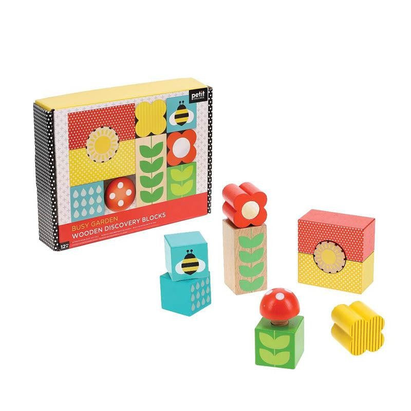 Busy Garden Wooden Discovery Blocks – Dizzy Toys