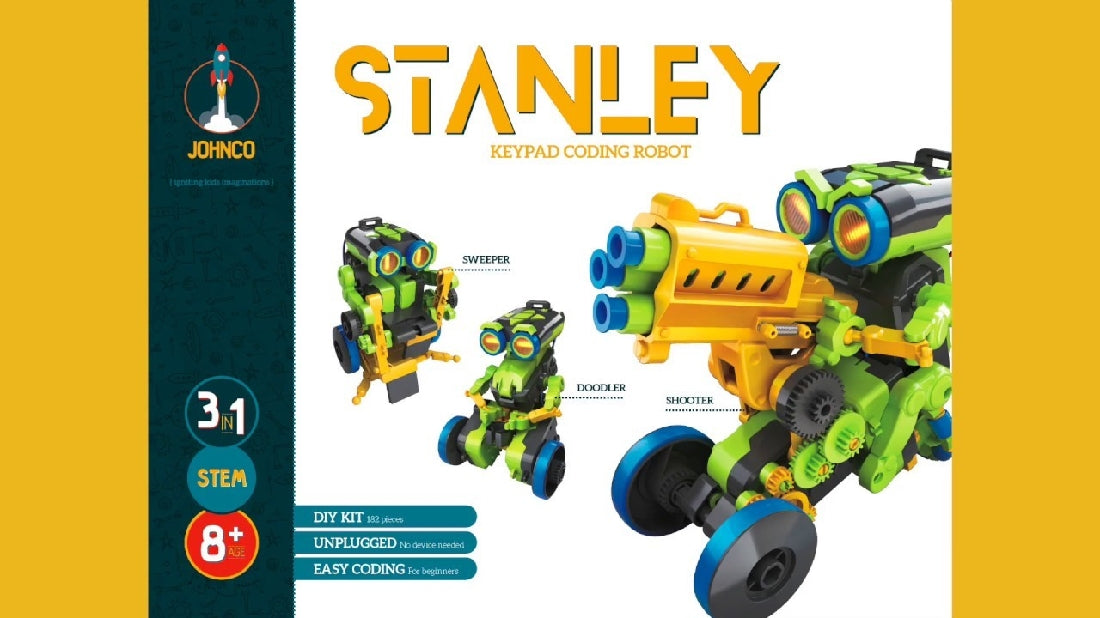 Stanley 3 In 1 Keypad Coding Robot – Dizzy Toys